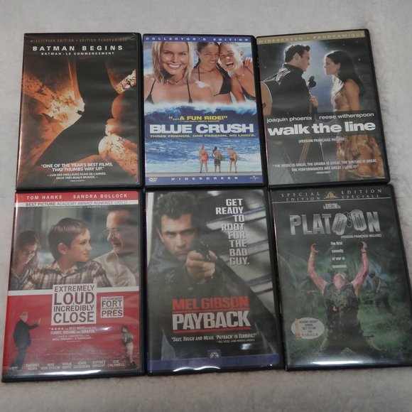 Media | Action Adventure Thriller Movie 6 Pack Dvd Lot | Poshmark